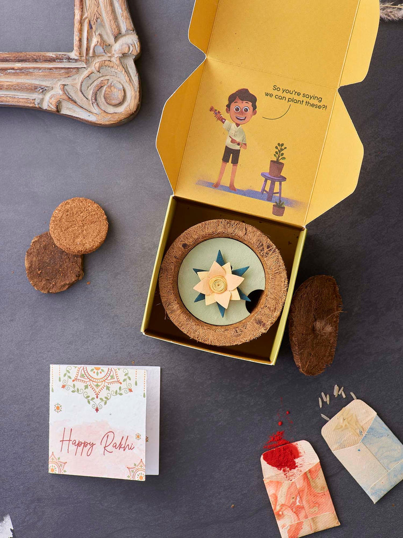Eco-Friendly Plantable Seed Paper Rakhis | Sustainable | Handmade