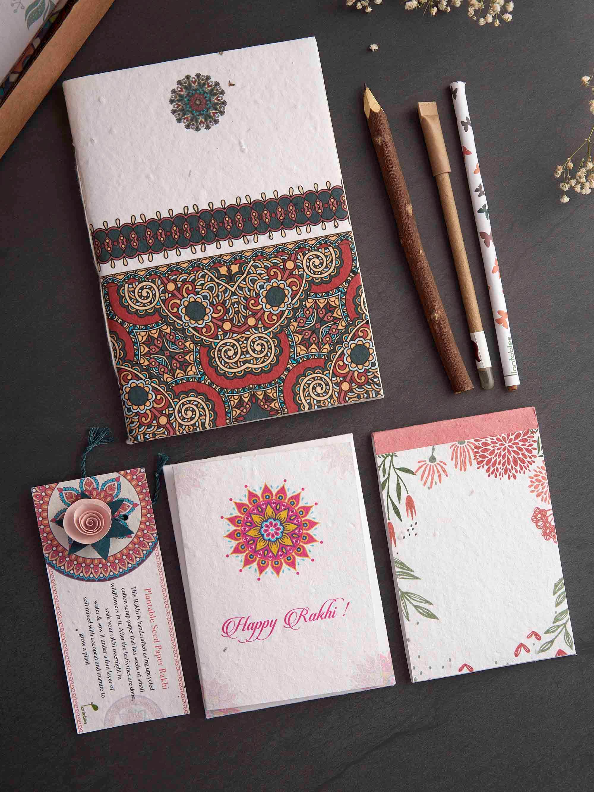 Notes : An Eco-Friendly Plantable Mini Stationery Rakhi Gift Kit
