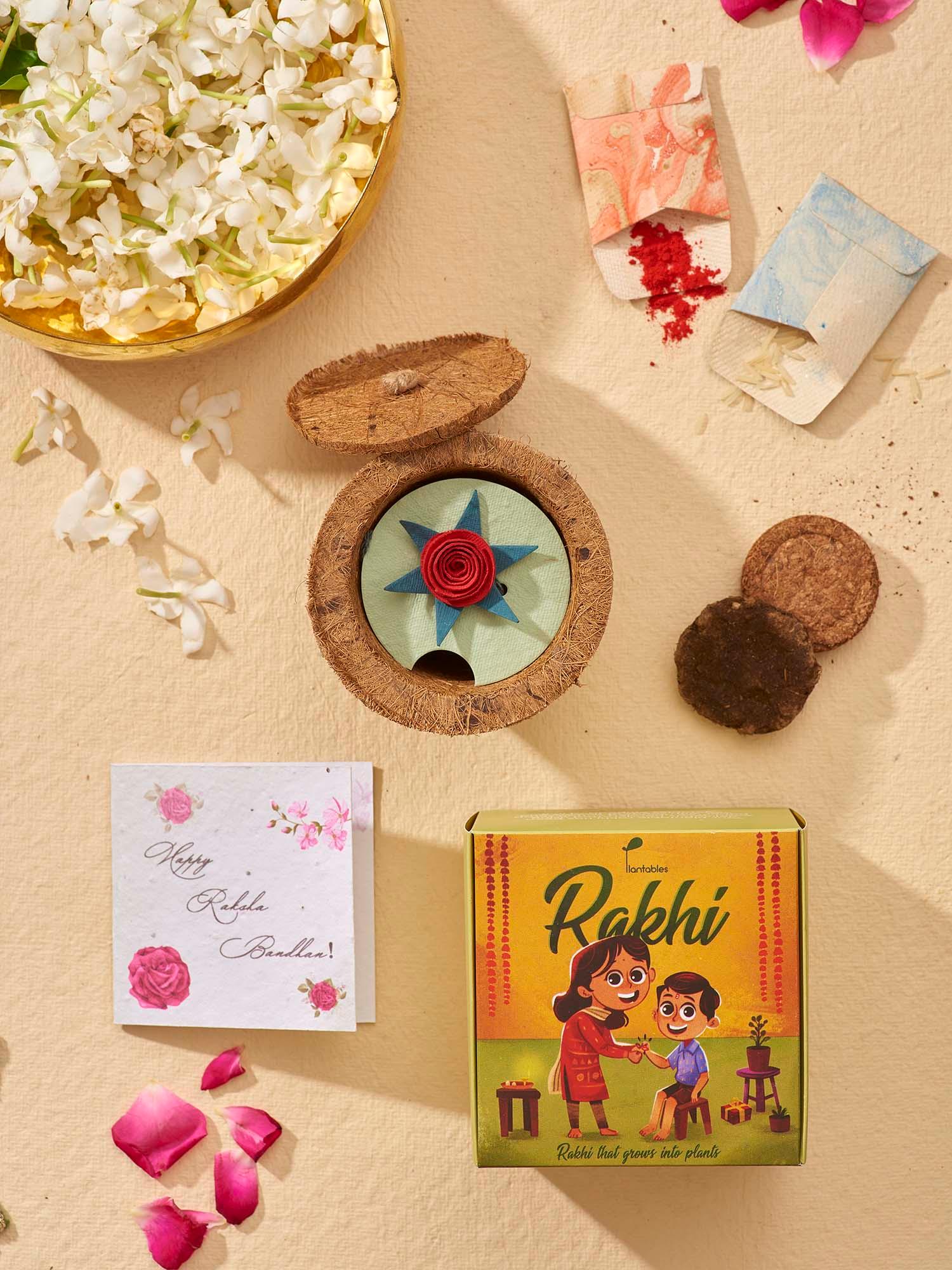 Eco-Friendly Plantable Seed Paper Rakhis | Sustainable | Handmade