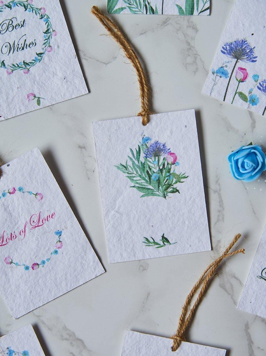 Eco-Friendly Plantable Seed Paper Gift Tags